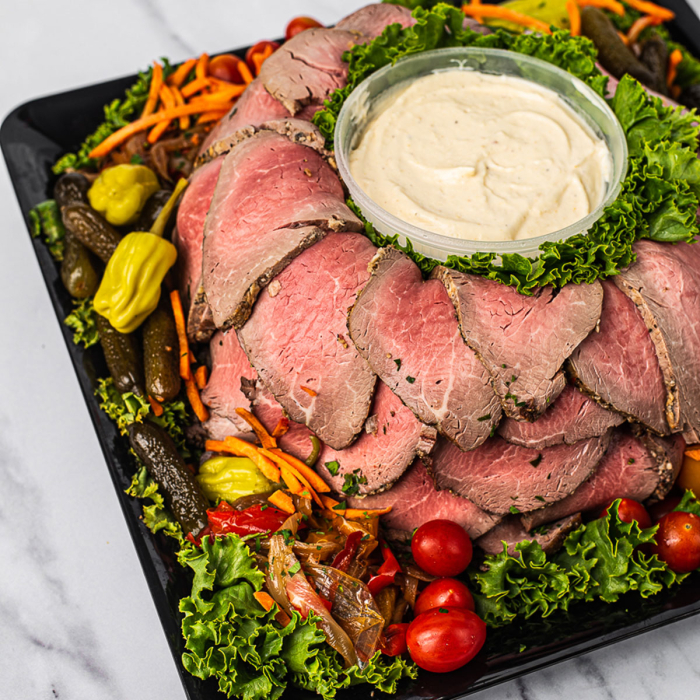 Sliced Beef Tenderloin Platter